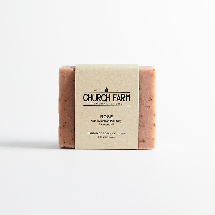 Church Farm - Soap - Rose and Pink Clay 6 x 180g – Ding Oh Dong
