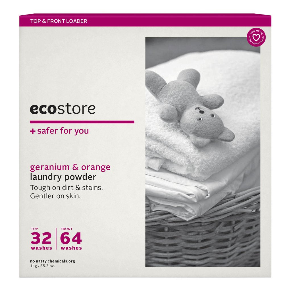 Ecostore - Laundry, Powder - Geranium & Orange 6 x 1kg – Ding Oh Dong
