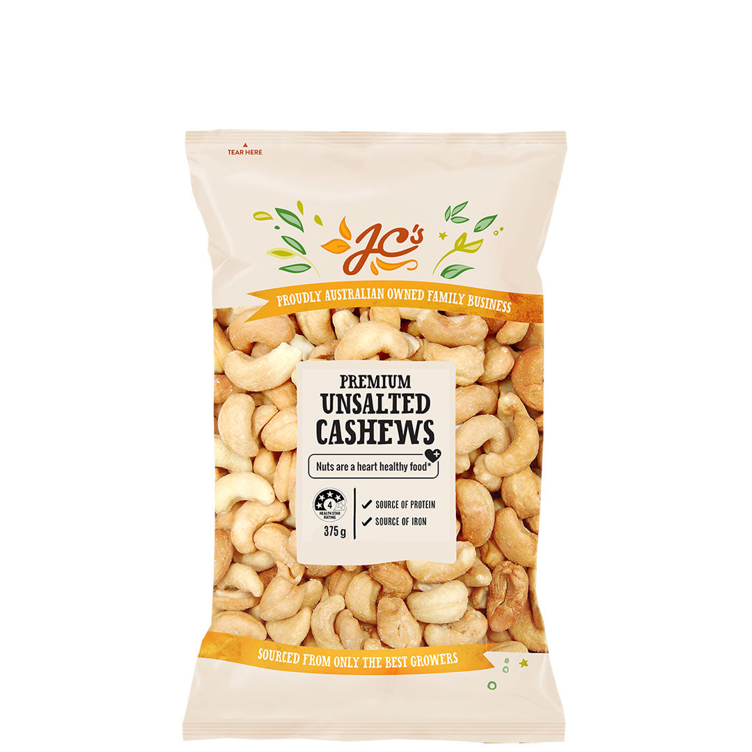Jc’s Cashews Unsalted Premium 12 x 150g – Ding Oh Dong
