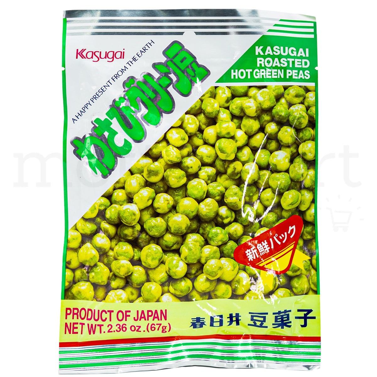 Kasugai - Japanese Snacks - Wasabi Mame - 12 x 67g – Ding Oh Dong