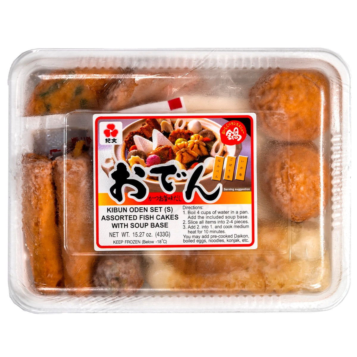 Kibun - Japanese Frozen Seafood - Oden Set (Assorted Fish Cake) - 3 x ...