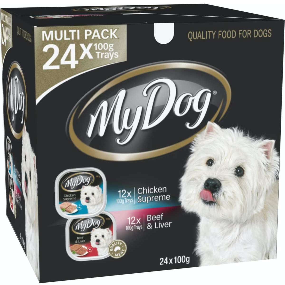 My Dog - Classic Loaf - Tender Chicken & Gourmet Beef Liver - 24 x 100 ...