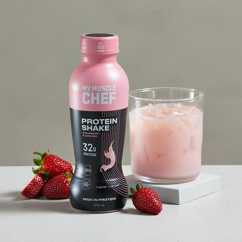 My Muscle Chef - Protein Drinks - Strawberry 12 x 375ml – Ding Oh Dong
