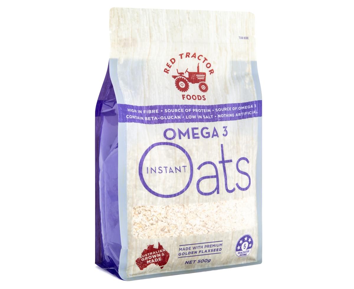 Red Tractor - Oats & Granola - Omega 3 Instant Oats 5 x 500g – Ding Oh Dong