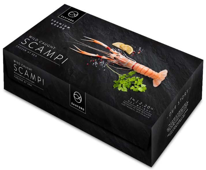 Sanford - Japanese Frozen Seafood - NZ No.3 Scampi Whole - 1 x 2Kg ...