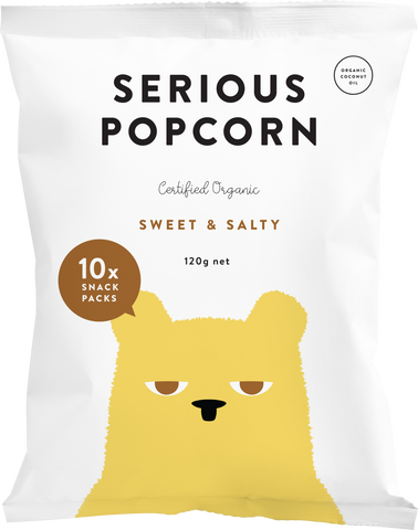 Serious Food Co. - Multipack Popcorn - Sweet & Salty 8 x 120g (10 Pack ...