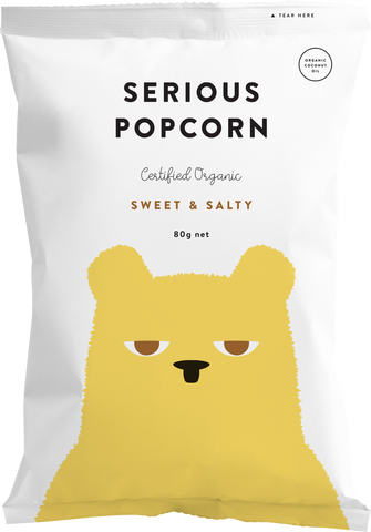 Serious Food Co. - Popcorn - Sweet & Salty 12 x 80g – Ding Oh Dong