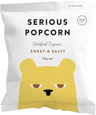 Serious Food Co. - Popcorn - Sweet & Salty 18 x 20g – Ding Oh Dong