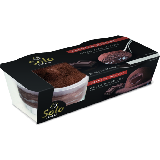 Solo Italia Desserts - Chocolate Mousse 8 x 160g – Ding Oh Dong