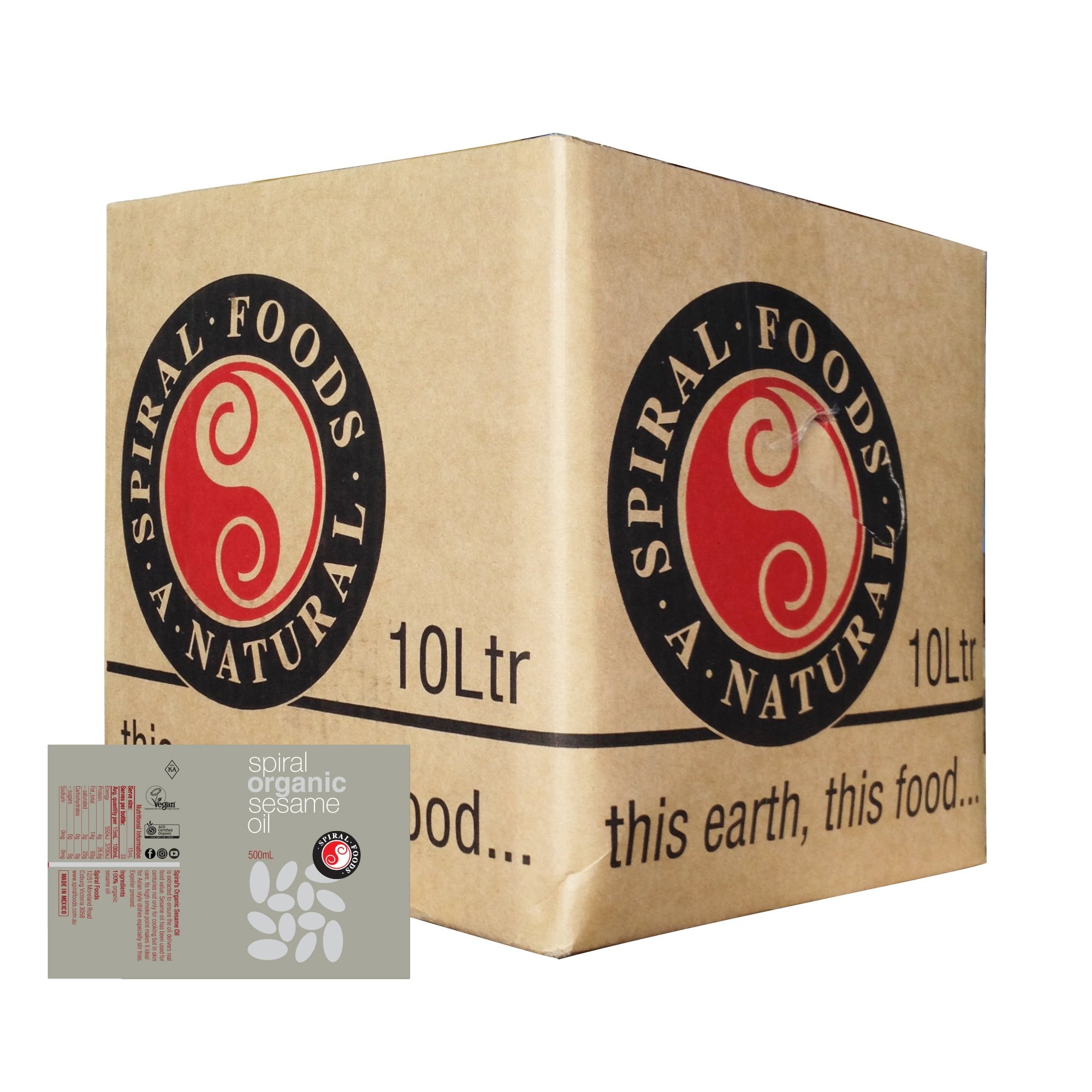 Spiral Food - Organic Natural Sesame Oil 1 x 10L – Ding Oh Dong