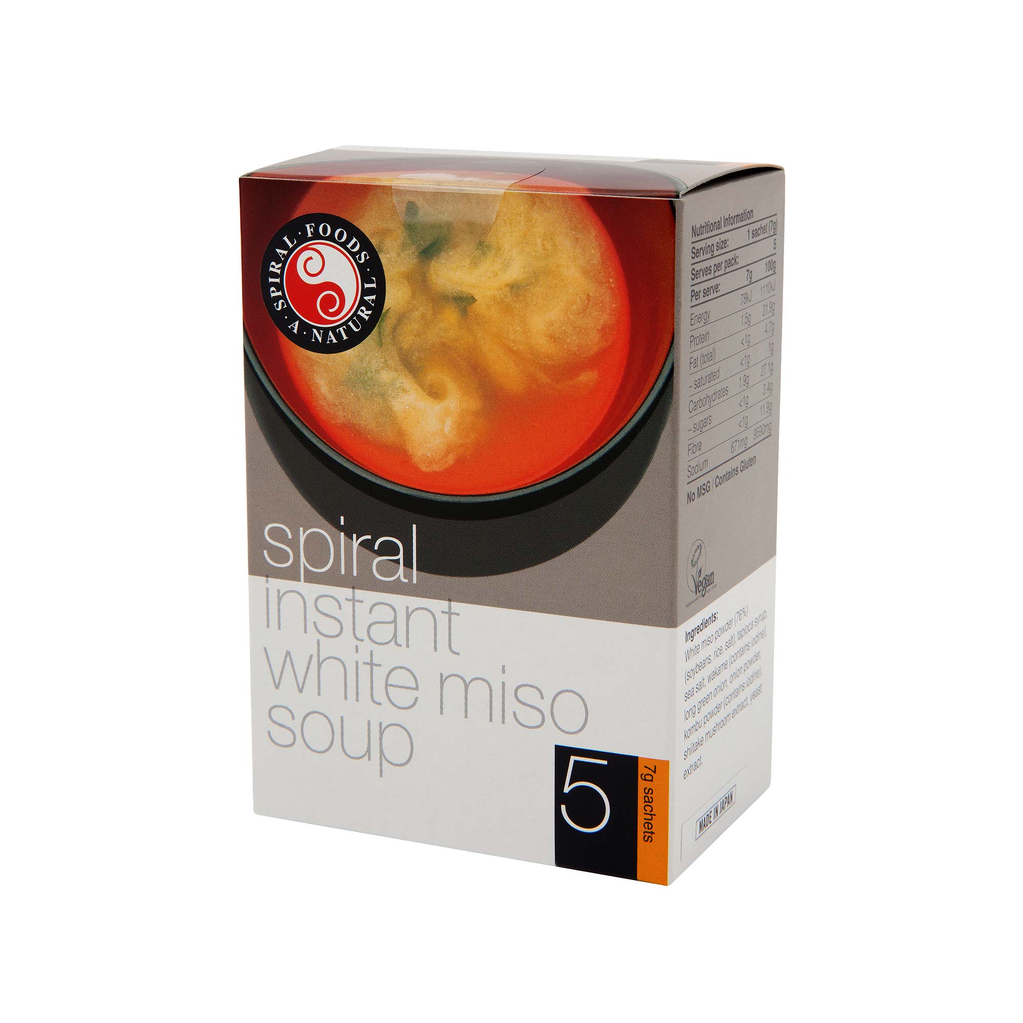 Spiral Food - Instant Miso White 12 x (5 pack x 7g) 12 x 35g – Ding Oh Dong